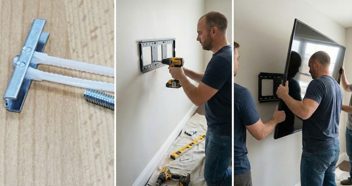 TV Mounting with Toggle Bolts (Without Studs): Safe Installation - TVMounty